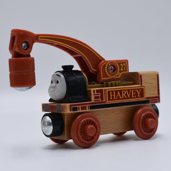 Thomas & Friends | Toys | Harvey Crane 27 Brown Exposed Wood Thomas ...